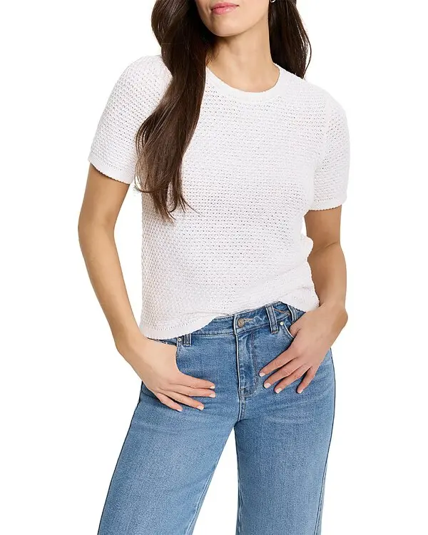 NIC+ZOE Tuck Stitch Sweater Tee