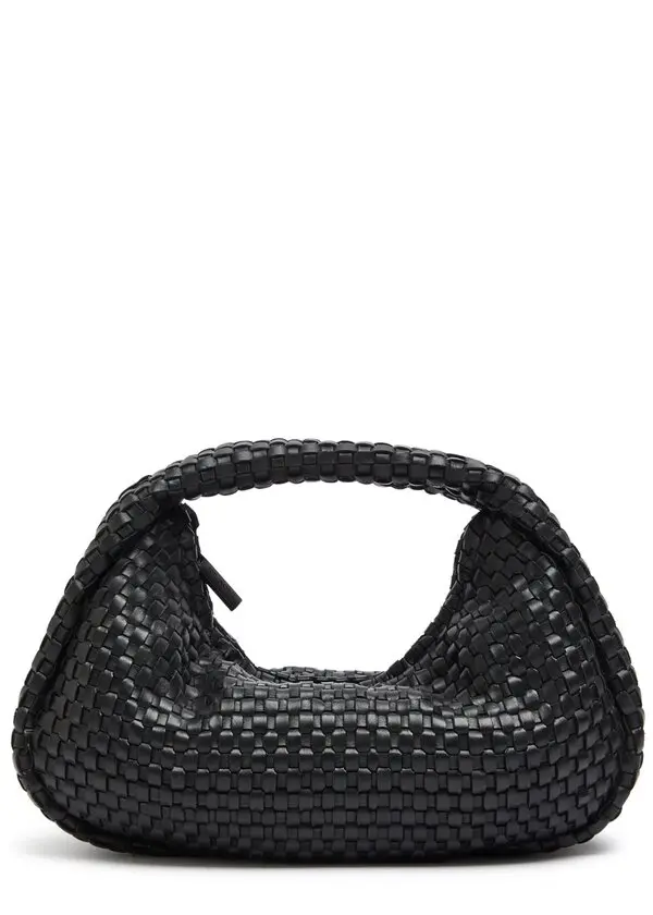 ST. AGNI Latice Weave Mini Bon Bon Leather Shoulder Bag
