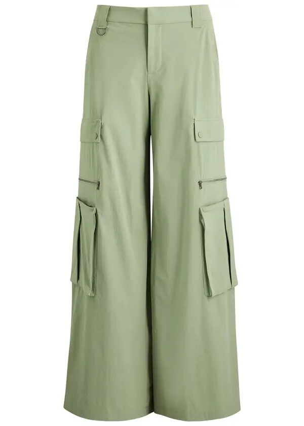 Alice + Olivia Shell Cargo Trousers - Sage