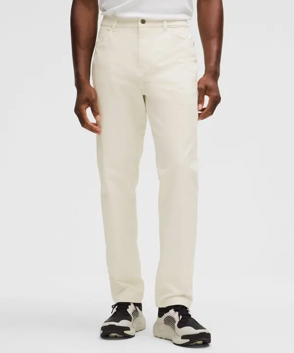 Lululemon Abc Classic-fit 5 Pocket Pant 32l - Light Ivory