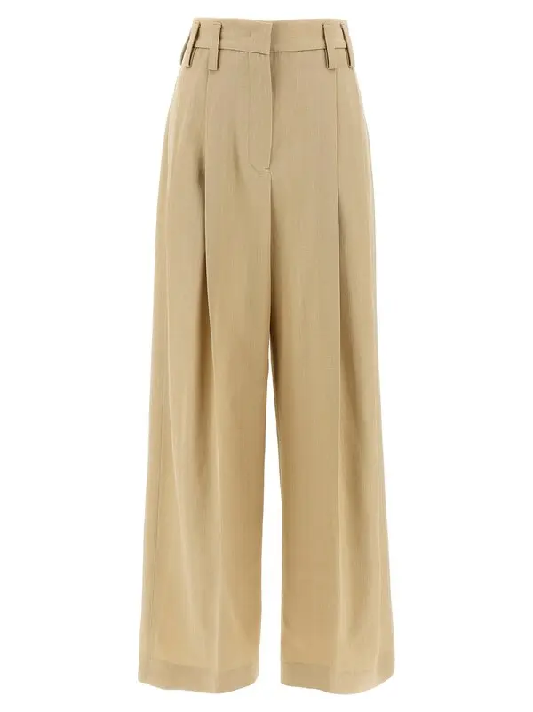 JIL SANDER 100 Aw 36' Wide Leg Pants