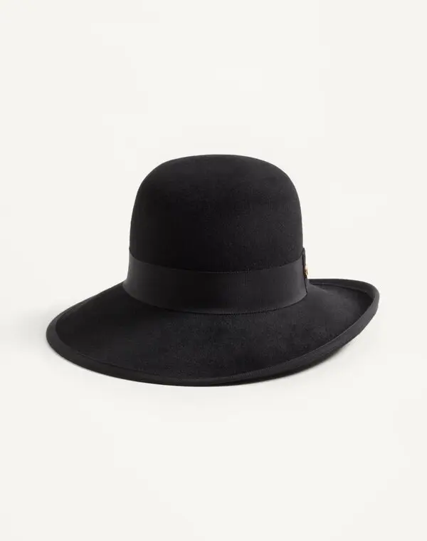 Valentino Garavani Vlogo Signature Lapin Hat - Black