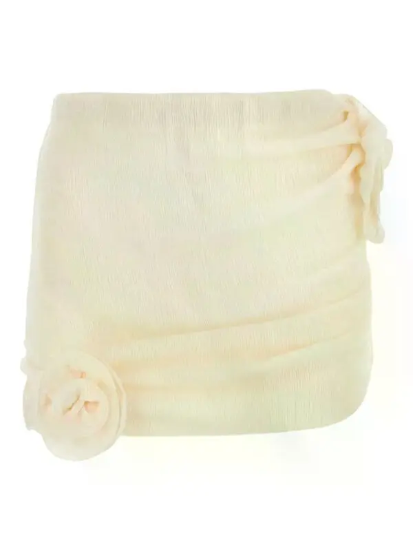 Magda Butrym Ruched Skirt - Neutrals