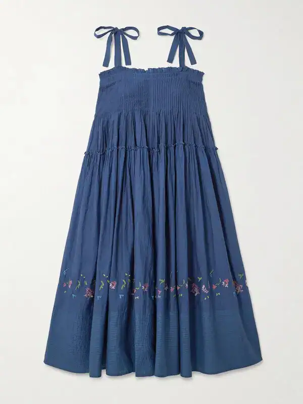 riley embroidered midi dress Riley Embroidered Sleeve Top main image 1