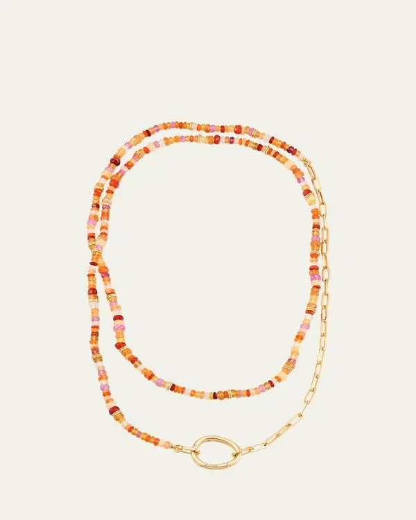 MELLERIO Lien Pierres 18k Yellow Gold Multi-gemstone Necklace - One-color
