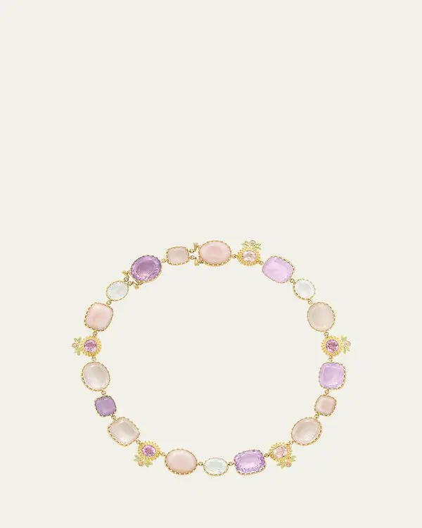 MELLERIO 18k Gold Pierreries Rose Necklace - One-color
