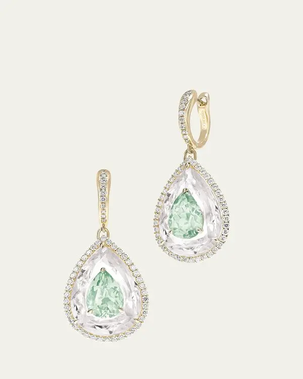 BOGHOSSIAN Inlay Shine 18k Gold Earrings
