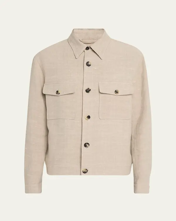 Loro Piana Clem Summer Linen And Silk Blouson