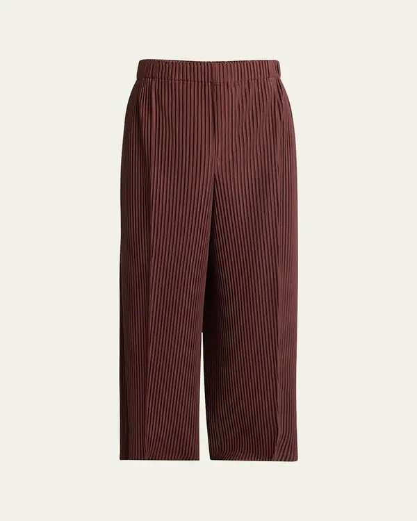 Issey Miyake Pleated Trousers - Chocolate Brown