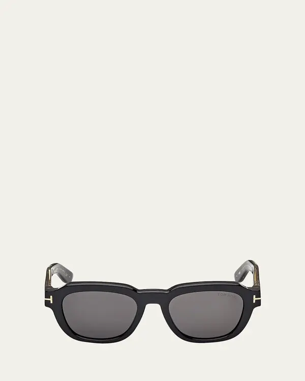 TOM FORD Icon Collection Square Sunglasses - Shiny Black