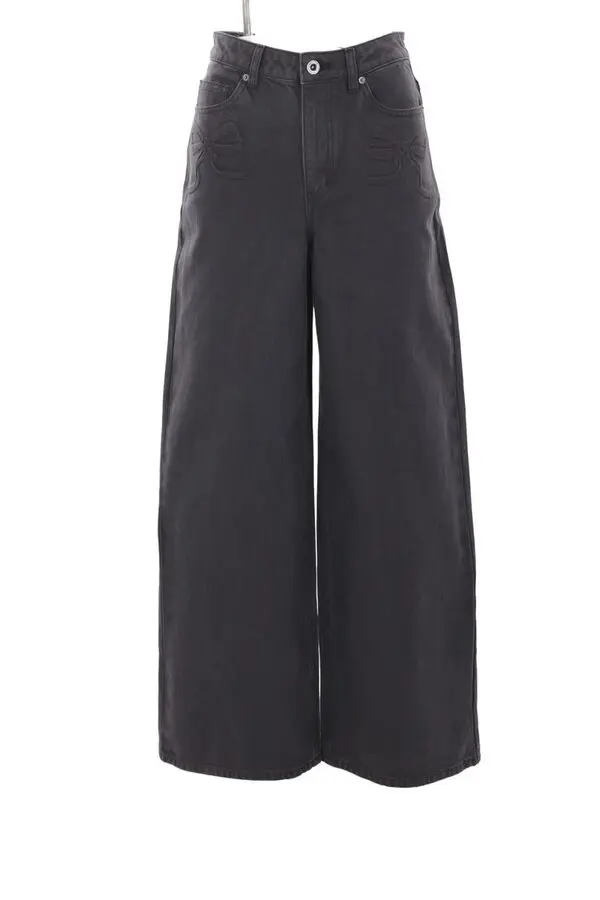 SELF-PORTRAIT Wide-leg Denim Jeans