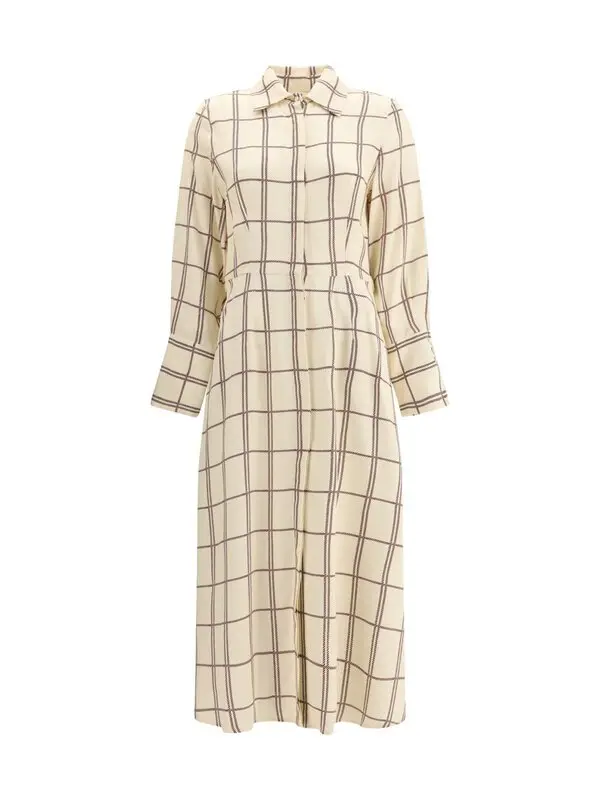 CRIDA MILANO Plaid Midi Dress - Multicolour