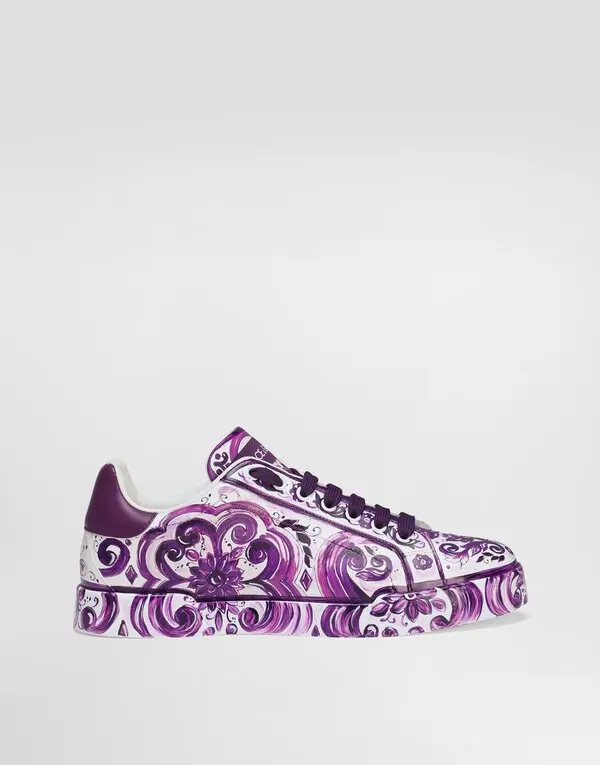 Dolce & Gabbana Majolica Print Portofino Light Strobel Sneakers