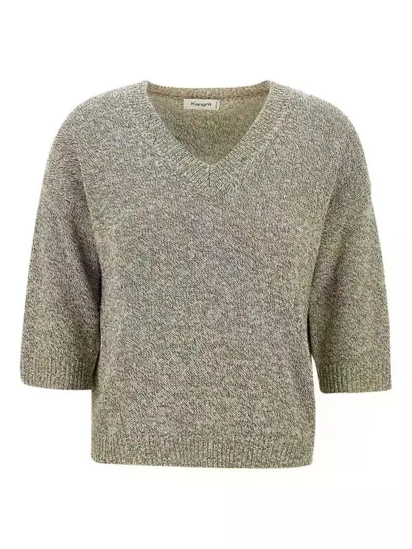 KANGRA V-neck Jumper - Neutrals
