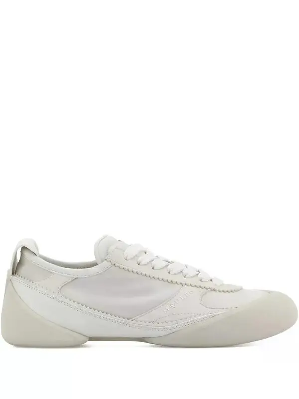 Alexander McQueen Lace-up Leather Sneakers - White