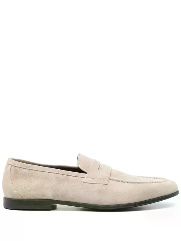 Canali Suede Loafers - Neutrals