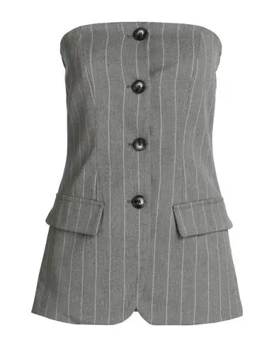 VICOLO Strapless Pinstriped Tube Top