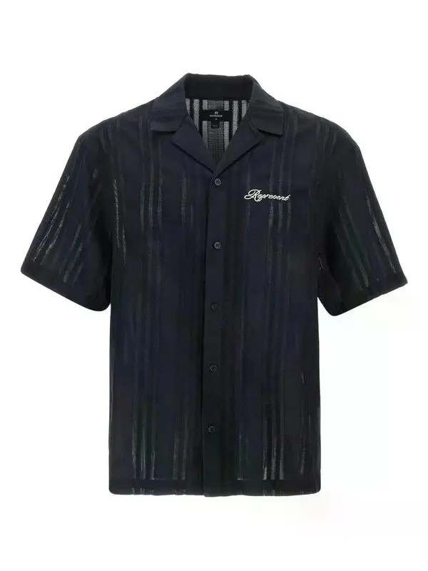 REPRESENT Logo-embroidered Shirt - Black