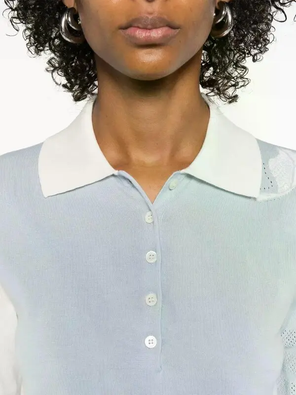 Thom Browne Knitted Polo Top