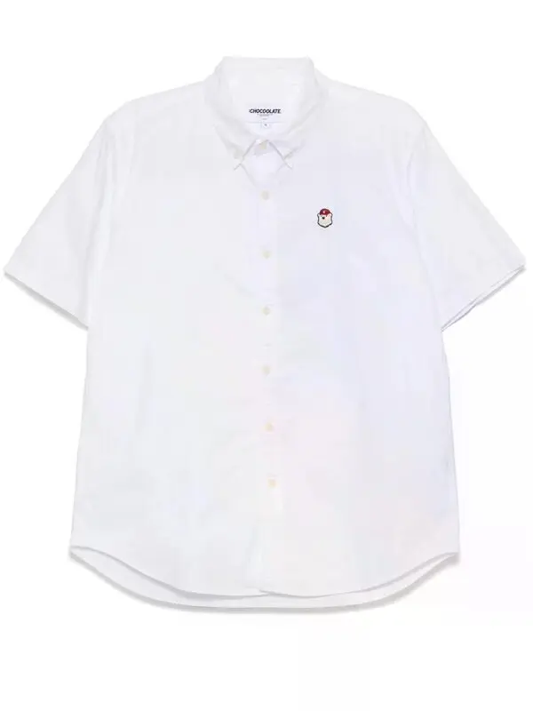 CHOCOOLATE Logo-patch Shirt - White