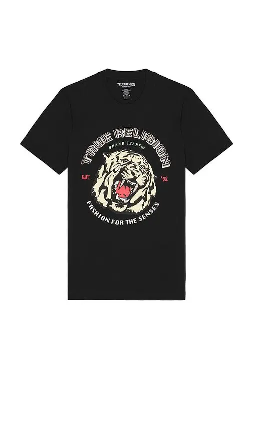 True Religion Tiger Tee In Black