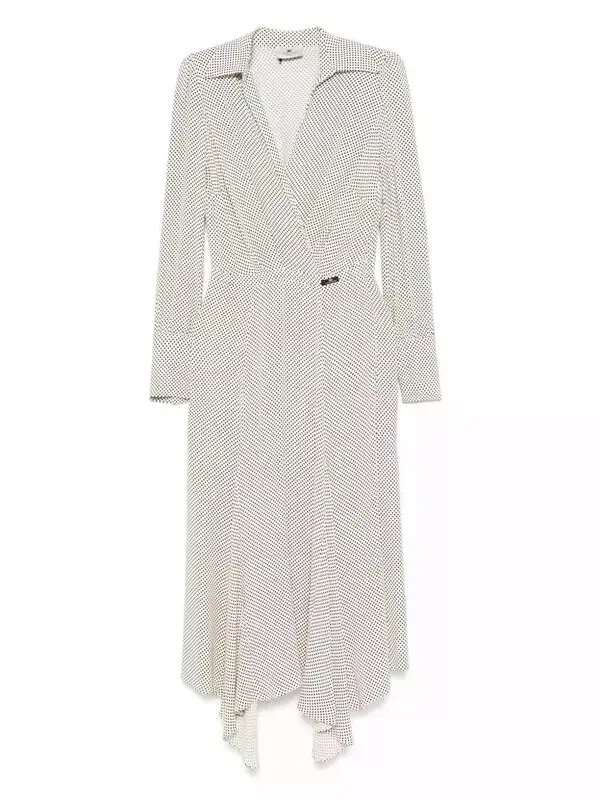 Elisabetta Franchi Polka-dot Midi Dress - Neutrals