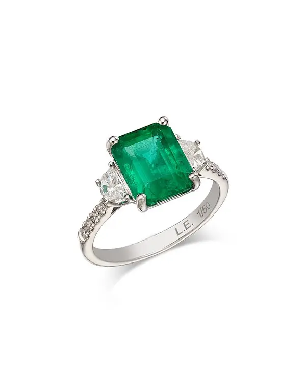 Bloomingdale'S Emerald And Diamond Ring