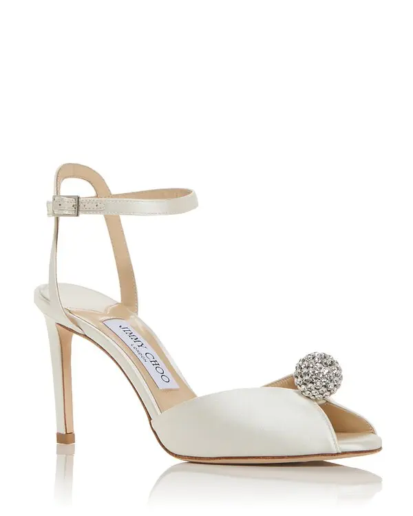 JIMMY CHOO Sacora 85 Ball Embellished Sandals