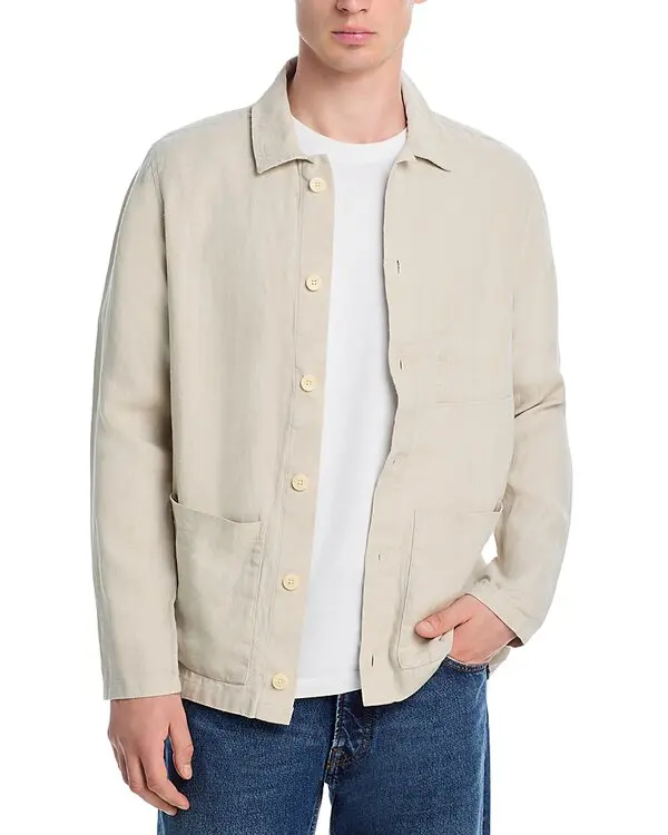 ALEX CRANE Kite Linen Shirt Jacket - Bone