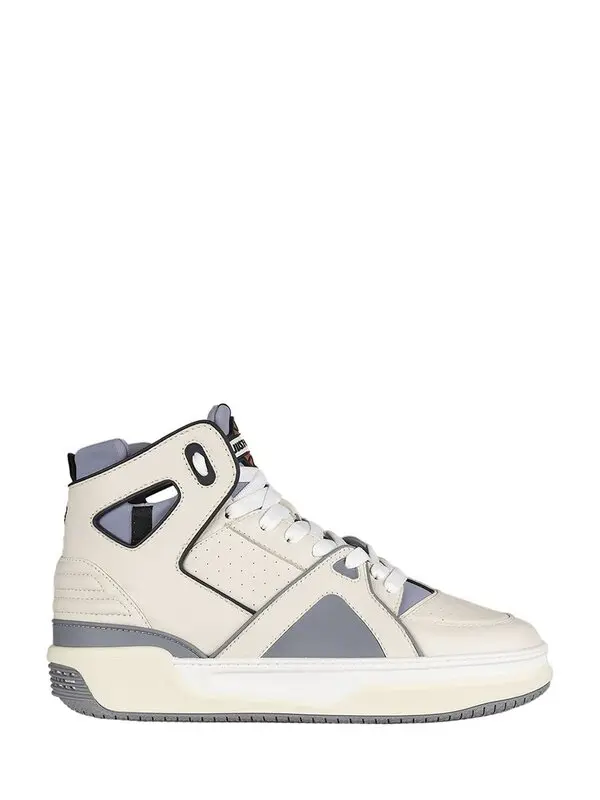 JUST DON Courtside Hi-top Sneakers - Black