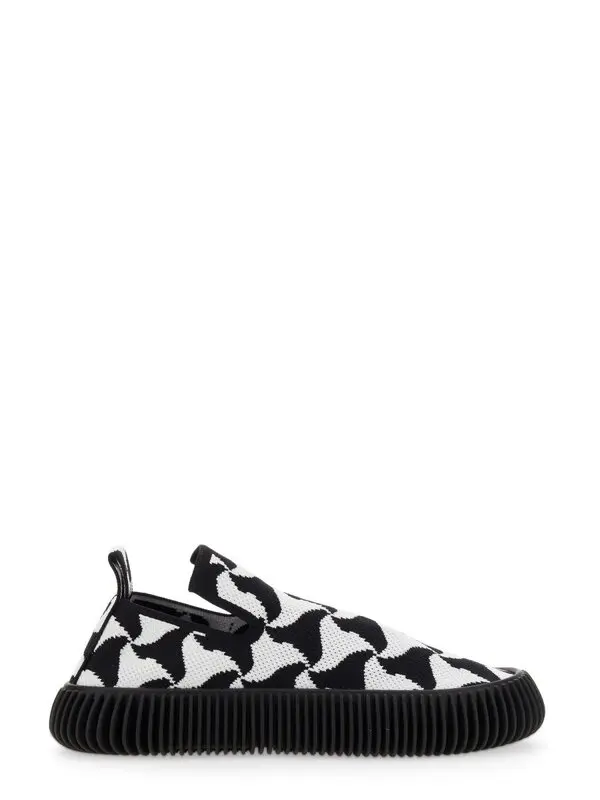 Bottega Veneta Wavy Triangle Slip-on Sneakers