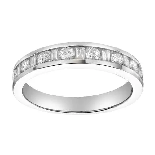 LUVMYJEWELRY Amber 14k Gold Diamond Stackable Band Ring