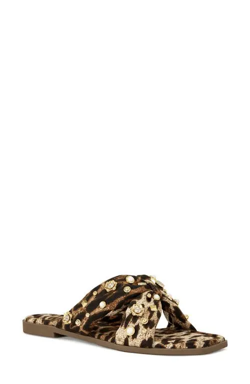 AZALEA WANG Ramsey Print Slide Sandal