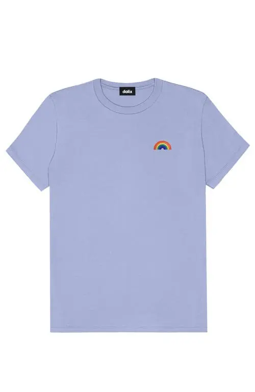 DALIX Rainbow Jersey Relaxed Tee - Lavender Blue