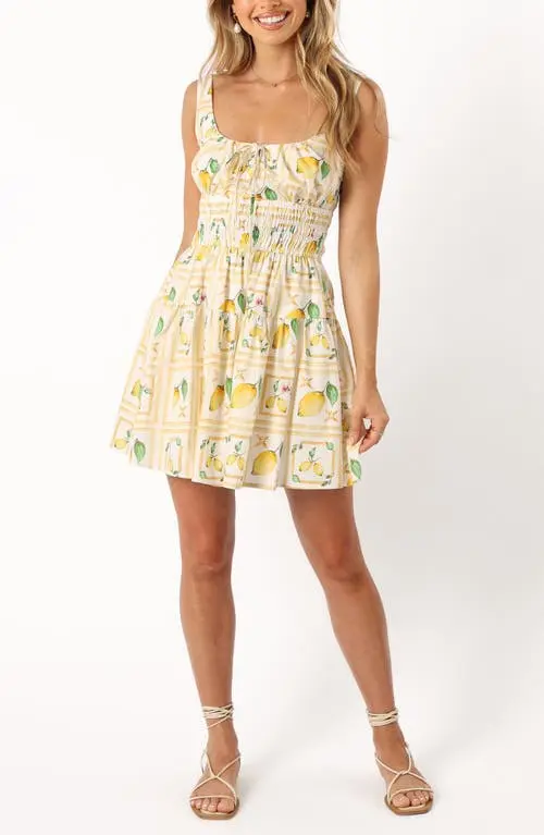 PETAL & PUP Cintrico Print Cotton Minidress