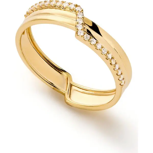 ANA LUISA Triple Band Diamond Ring
