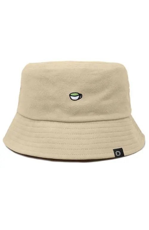 DALIX Lil Matcha Cotton Bucket Hat - Sesame Beige