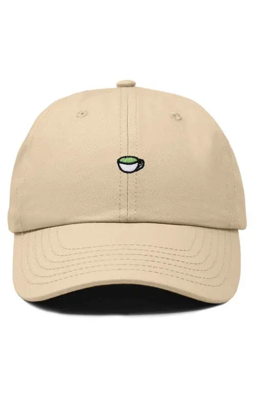 DALIX Embroidered Cotton Baseball Cap - Khaki