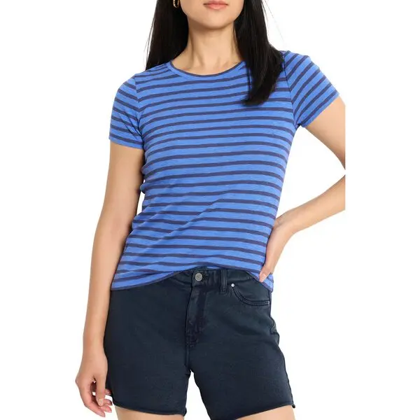NIC+ZOE Striped T-shirt - Blue Multi
