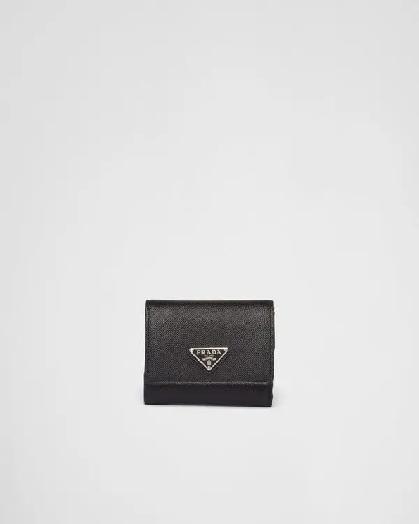Prada Small Saffiano Leather Wallet - Black