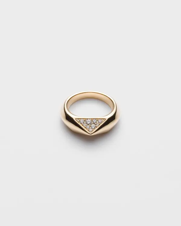Prada Eternal Gold Ring With Diamonds