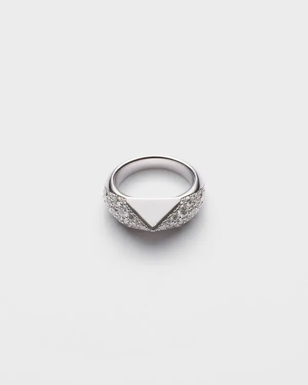 Prada Eternal Gold Ring With Diamonds