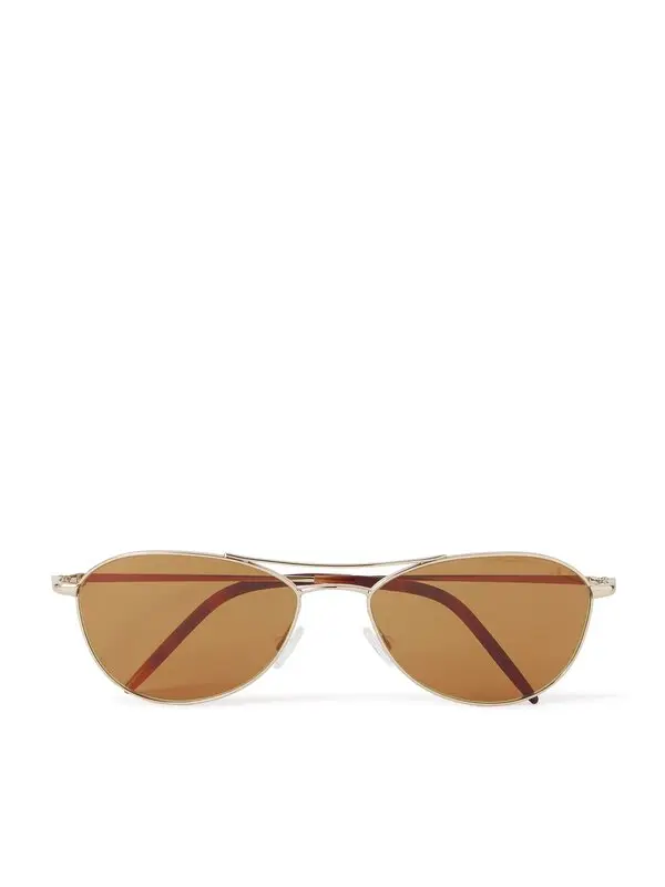 Oliver Spencer Roger Federer R-14 Aviator-style Sunglasses - Gold