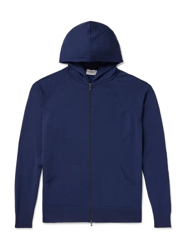 John Smedley Carty Merino Wool Zip-up Hoodie
