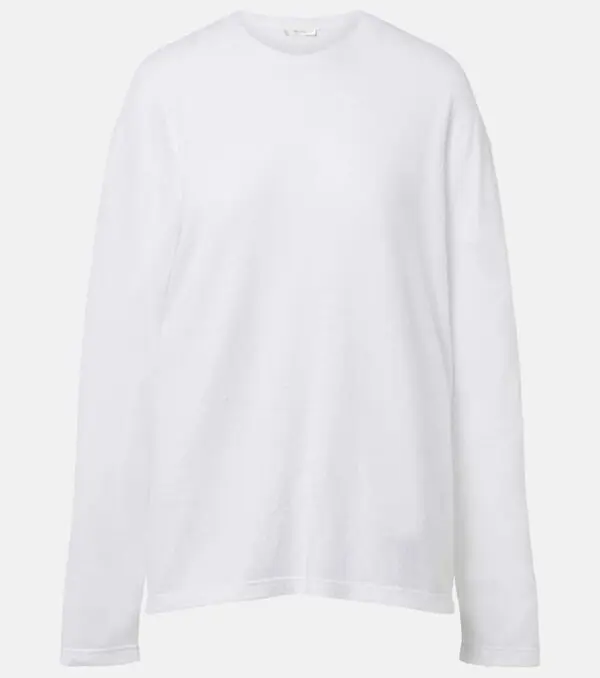 THE ROW Kabira Oversized Cotton Sweatshirt - White