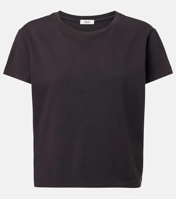 AGOLDE Adine Organic Cotton Jersey T-shirt - Black
