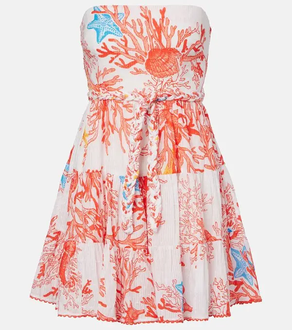 Poupette St Barth Christine Printed Cotton Minidress - Multicoloured