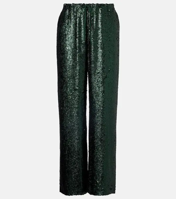 Dries Van Noten Sequined Straight Pants