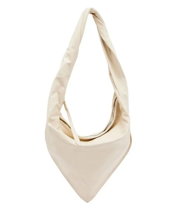 LEMAIRE Small Leather Shoulder Bag - White
