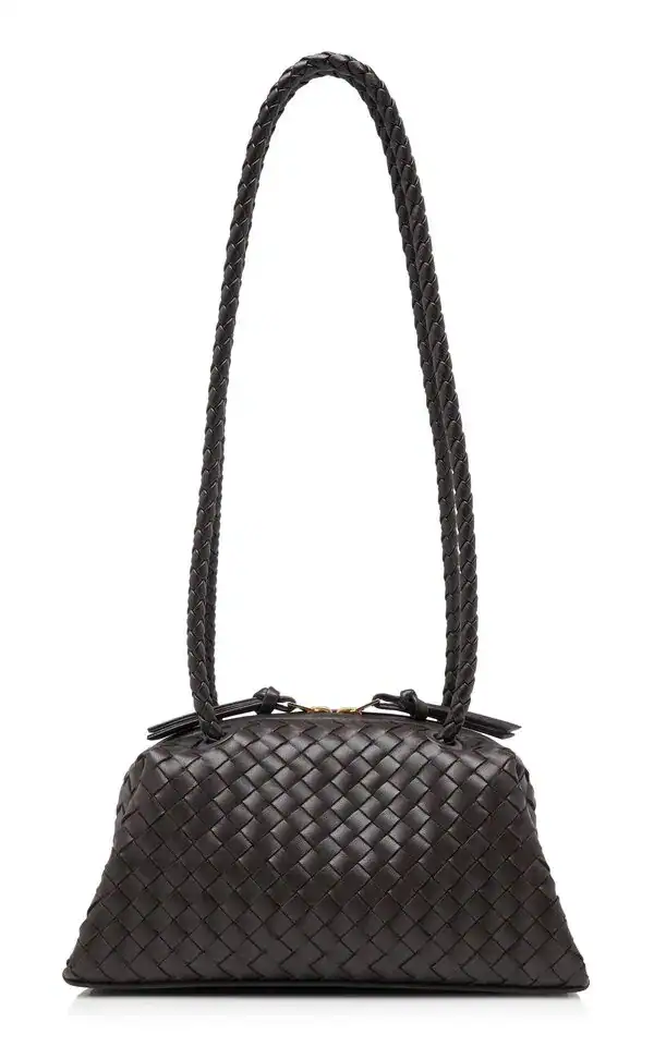 Bottega Veneta Intrecciato Leather Tokyo Shoulder Bag - Brown